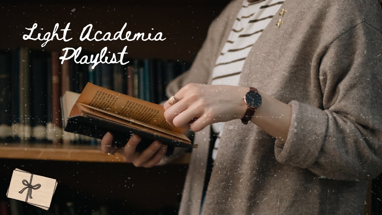 Walking Through a Quiet Library- Light Academia (Soft Classical Music ...