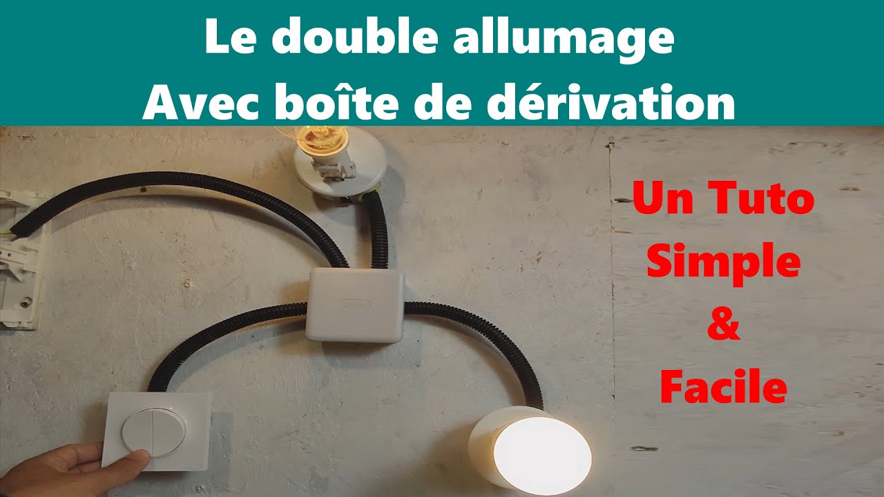 Branchement du Double Allumage avec boîte de dérivation - YouTube