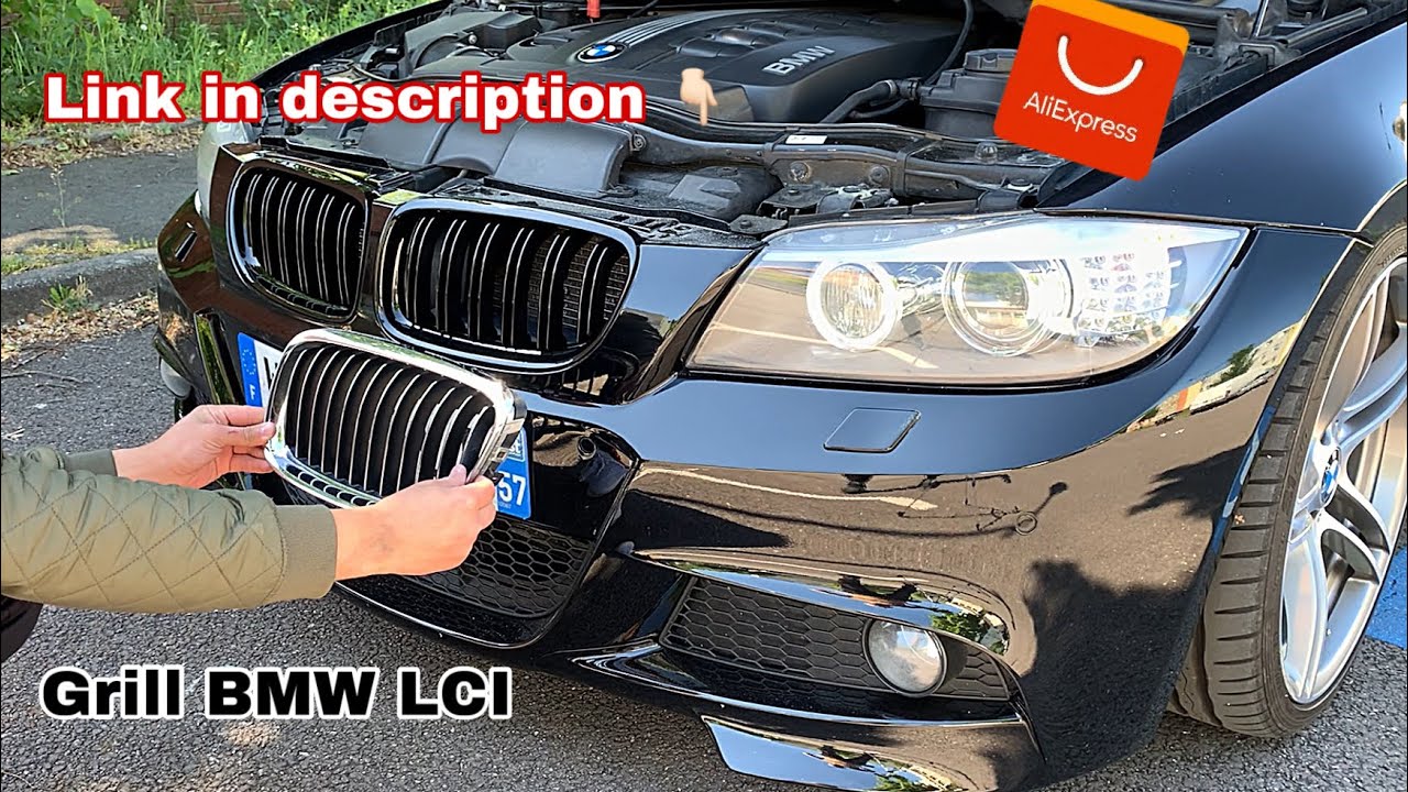 Install Grill Calandre Black BMW E90 LCI ( AliExpress ) - YouTube