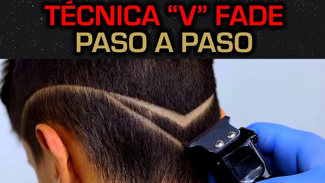 [ES] TÉCNICA DEGRADÉ EN "V" - PASO A PASO DETALLADO - YouTube