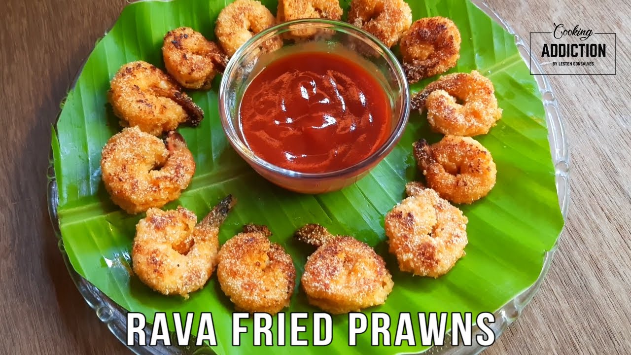 Rava Fried Prawns | How to make Rava fried Prawns | Goan Seafood ...