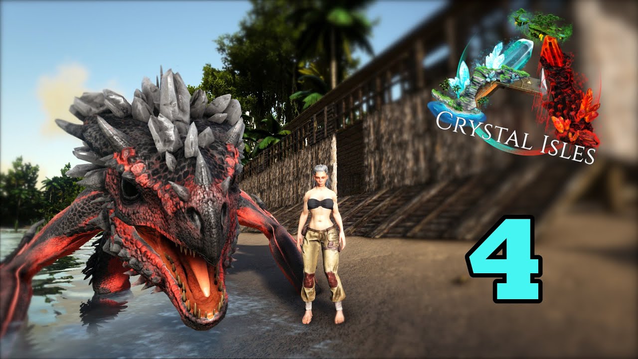 Blood Crystal Wyvern Taming! | Let's play Ark Survival Evolved [Crystal ...