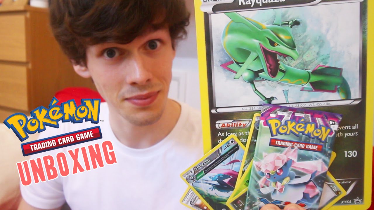 Pokemon TCG: Rayquaza Box Unboxing - YouTube