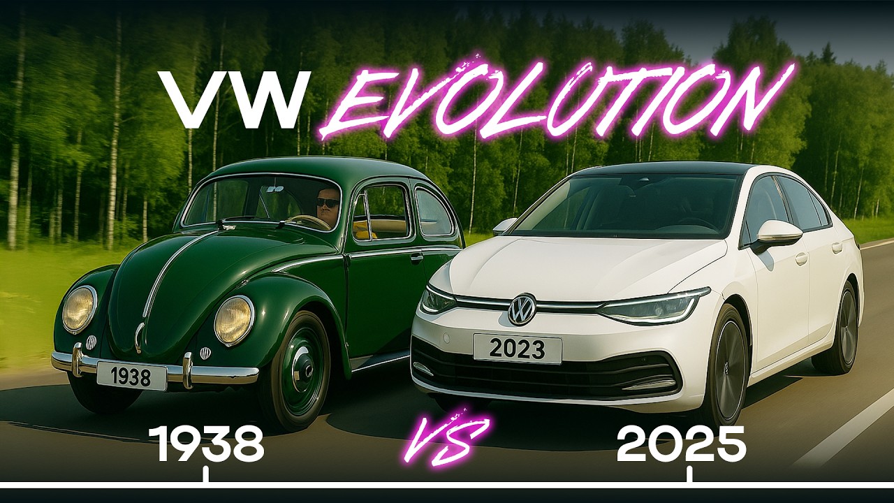 50 Years of Volkswagen Evolution in 4 Minutes! | PART 1 (1950–2001 ...