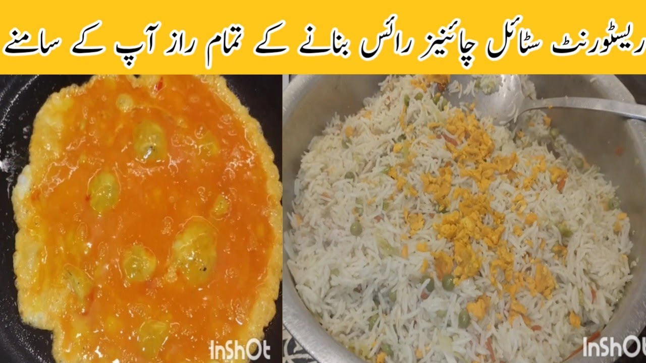 Vegetable Fried Rice Restaurant Style| Chinese Rice Recipe|fried rice ...