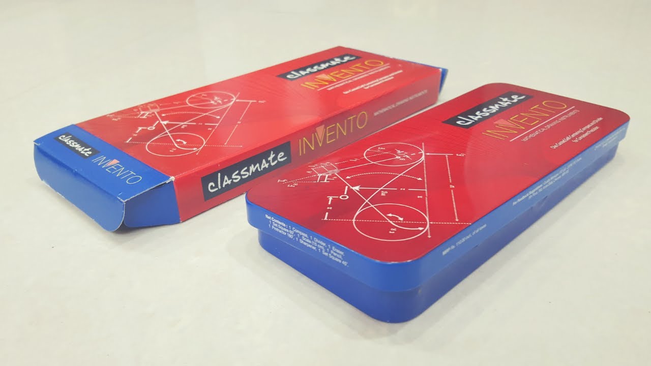 Unboxing and review of classmate geometry box invento - YouTube
