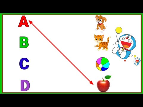 ABCD | match the letters with pictures | match the following | a for ...