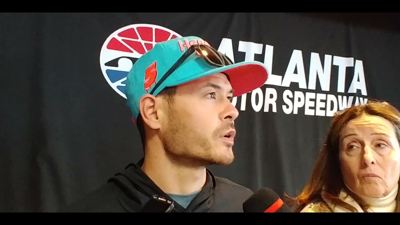 Kyle Larson talks before NASCAR Cup Series race at Atlanta - YouTube