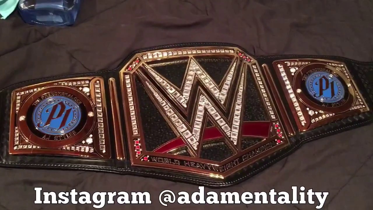 WWE World Heavyweight Championship with AJ Styles Side Plates - YouTube