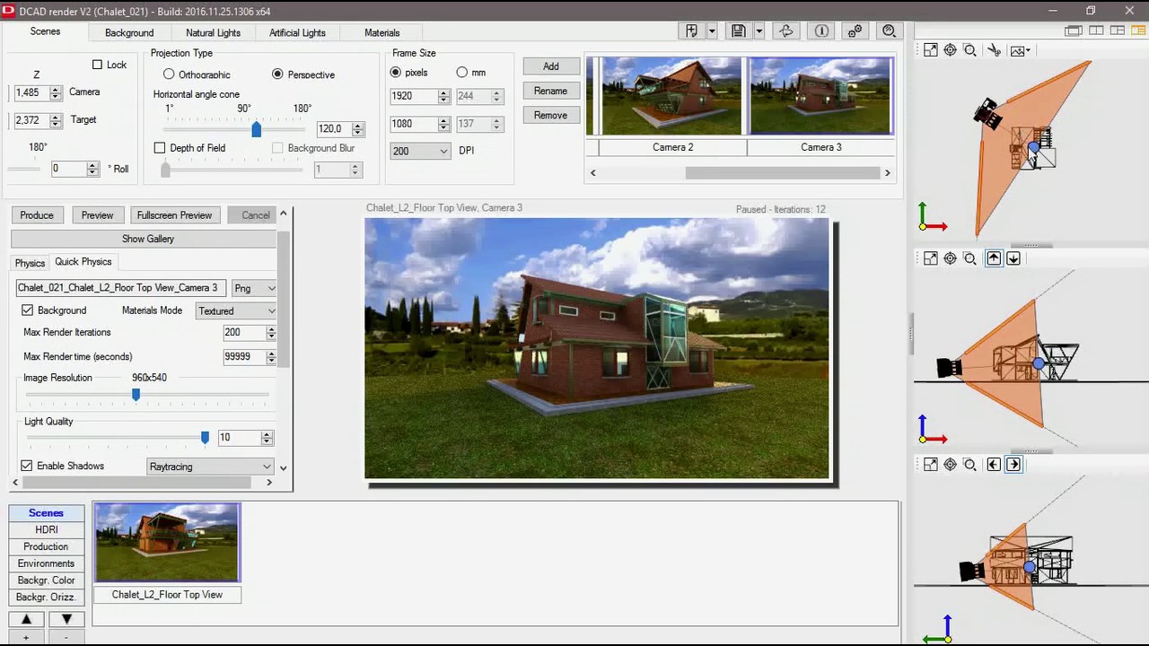 DCAD render Tutorial 002 Scene - YouTube
