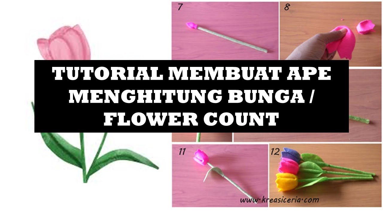 Membuat Alat Permainan Edukatif Flower Count ( menghitung bunga) - YouTube