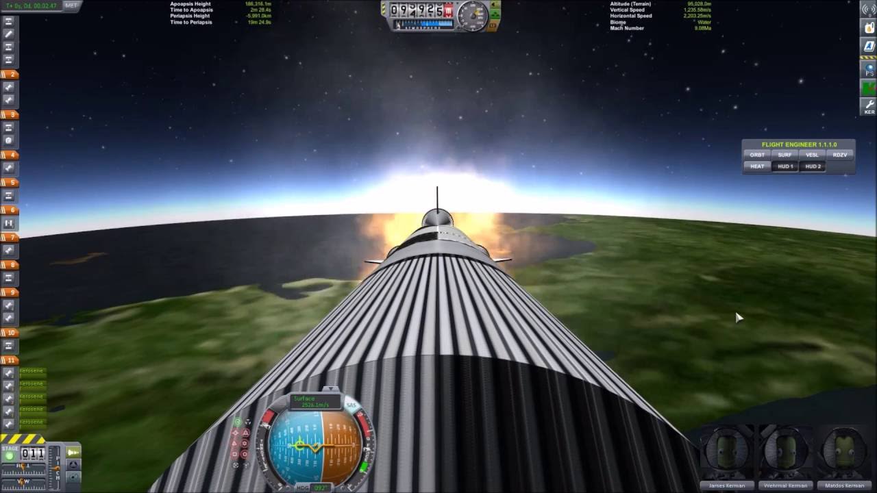 KSP: Apollo 11 to the Moon in RSS - YouTube