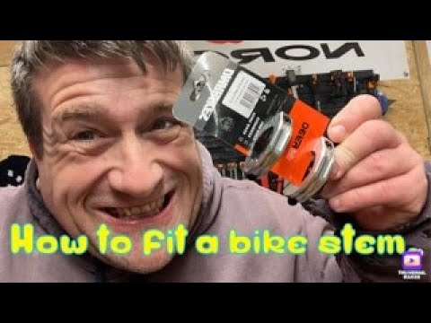 How to fit a bike stem on a mountain bike or any bike 👍🏼. - YouTube