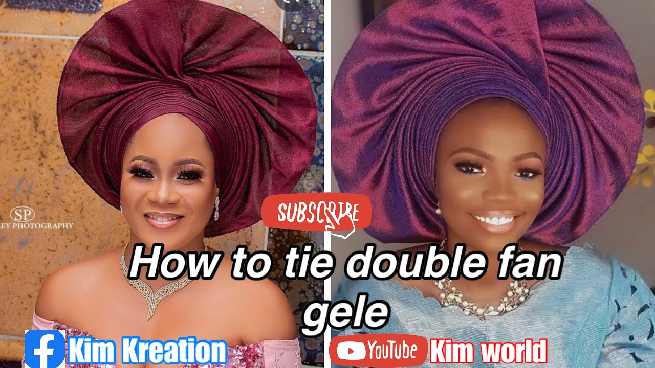 DIY|How To Tie Double Fan Gele by @SamiraSuraj1 - YouTube