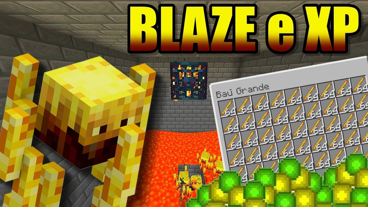 Como fazer FARM de BLAZE e XP no Minecraft - YouTube