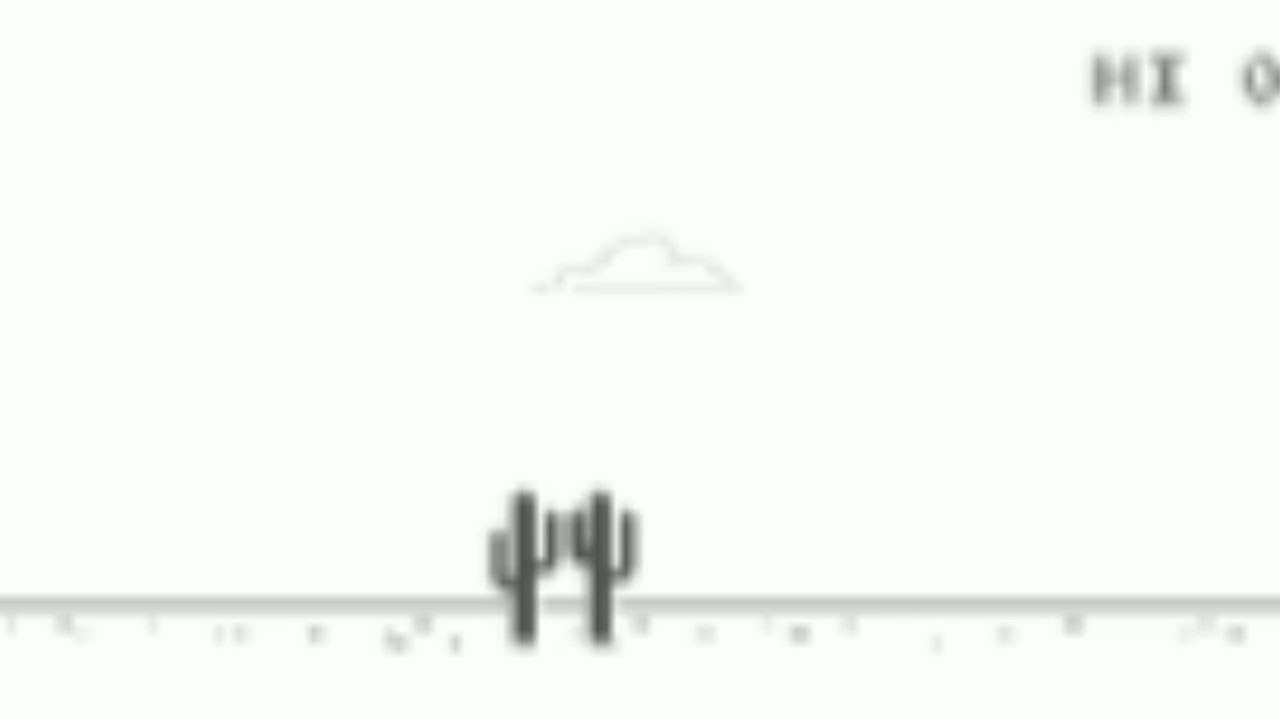 Part 1 of google rex game - YouTube