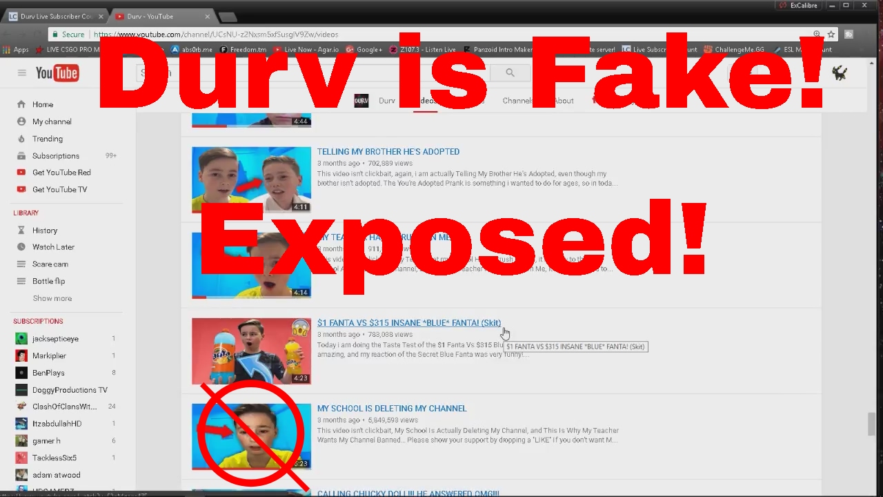 Exposing Durv's YouTube Channel - YouTube