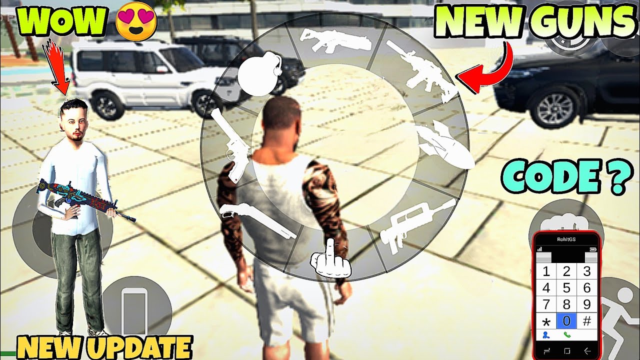New Guns Code In Indian Bikes Driving 3d || New Guns In Indian Bikes ...