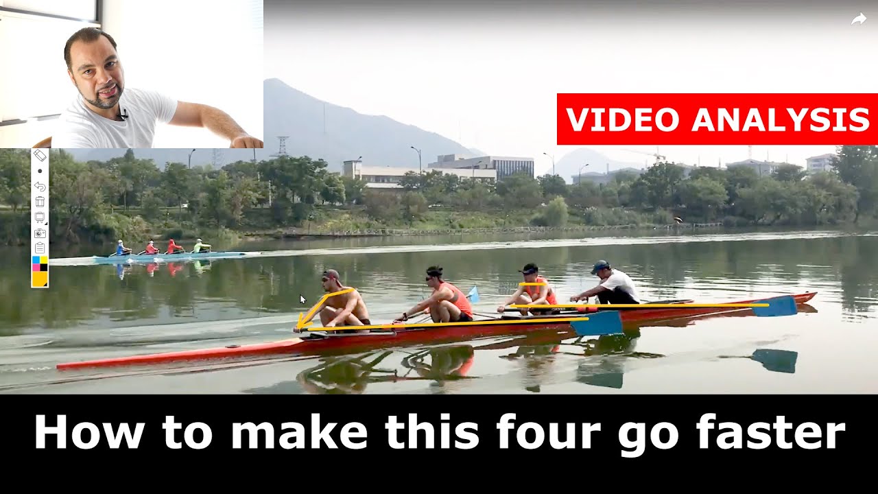 How to make this four go faster - sweep rowing video analysis - YouTube