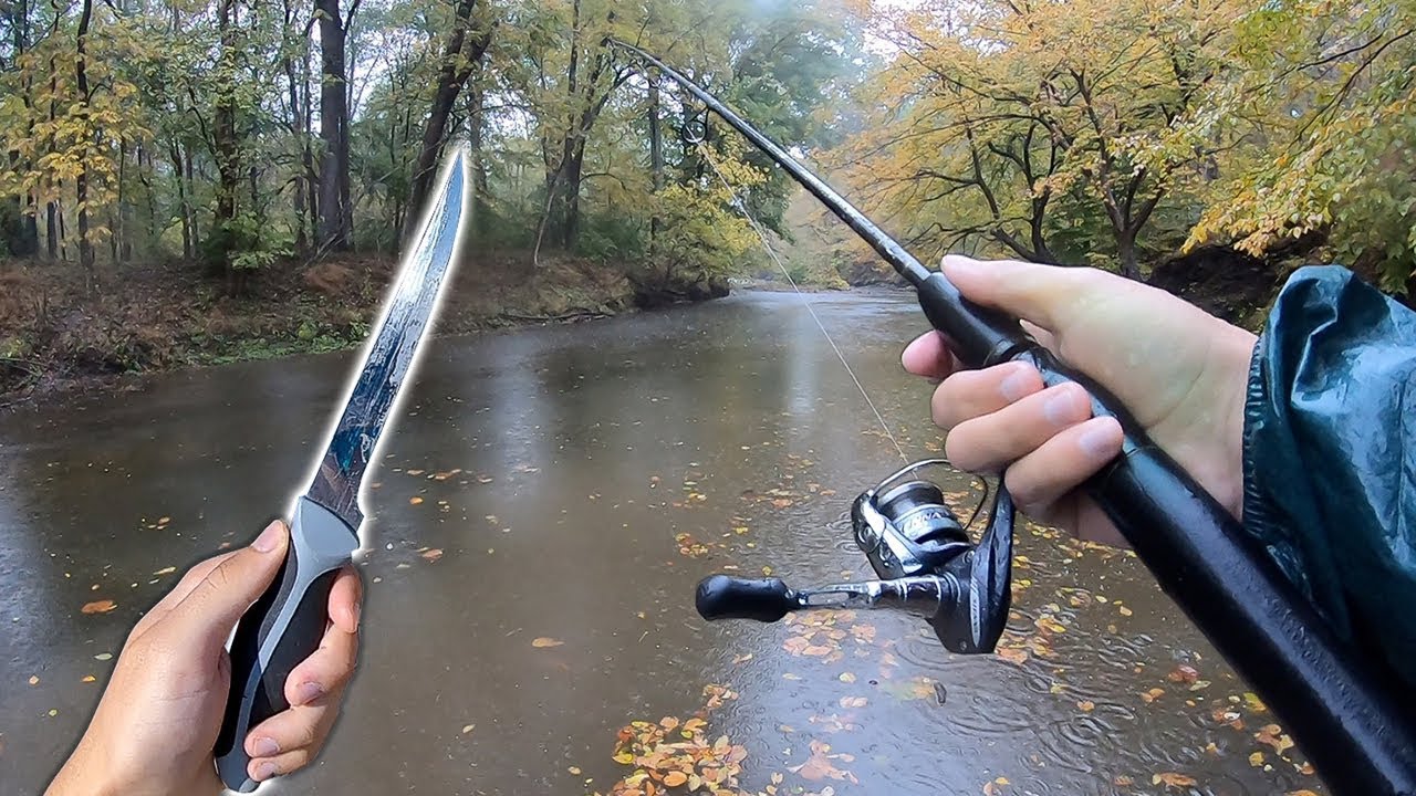 Catch My Own Food - Creek Fishing!! (Catch Clean Cook) - YouTube