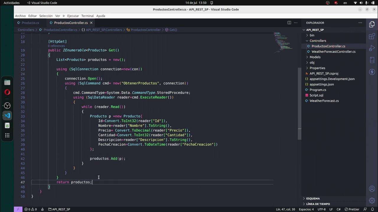 Asp Core Api Api Rest Con Ado Y Stored Procedures De Sql Fácil Para Principiantes
