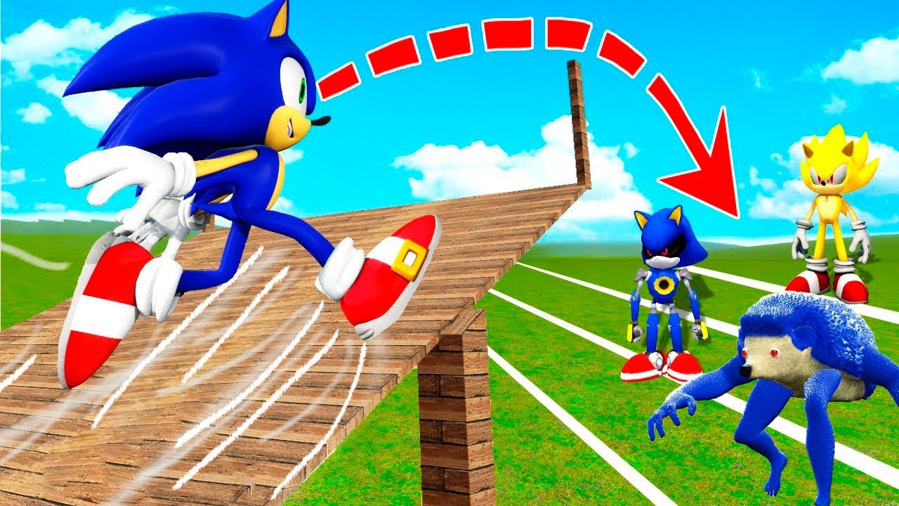 ¿QUE PERSONAJE DE SONIC TIENE EL MEJOR SALTO? Garry's Mod - YouTube