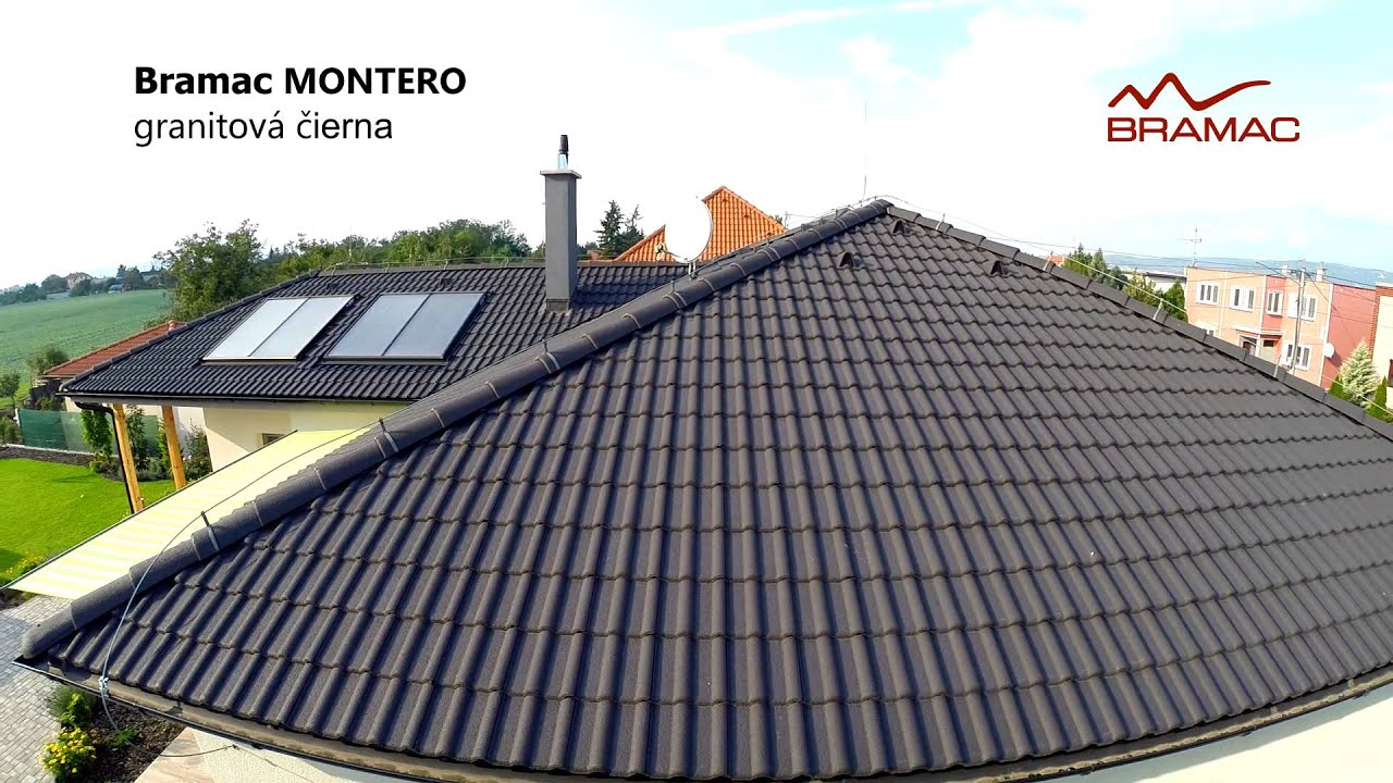 Bramac Montero - granitová čierna - YouTube