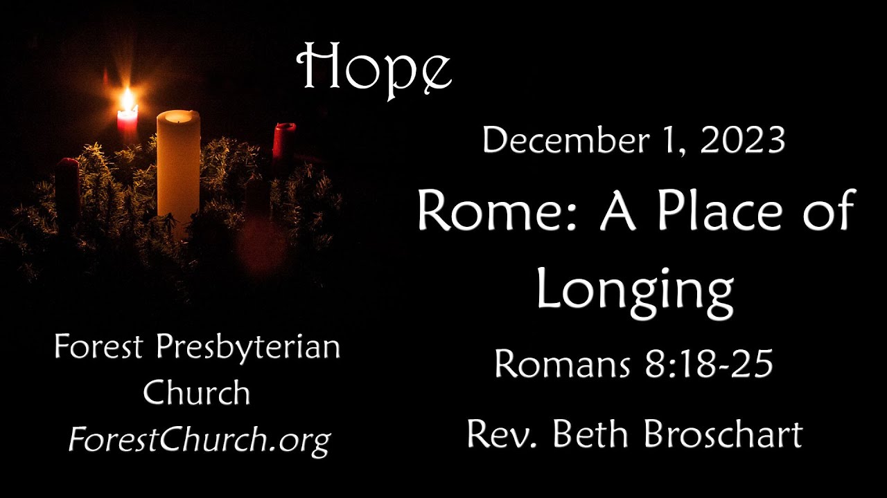 Rome: A Place of Longing ~ 12/01/2024 - YouTube