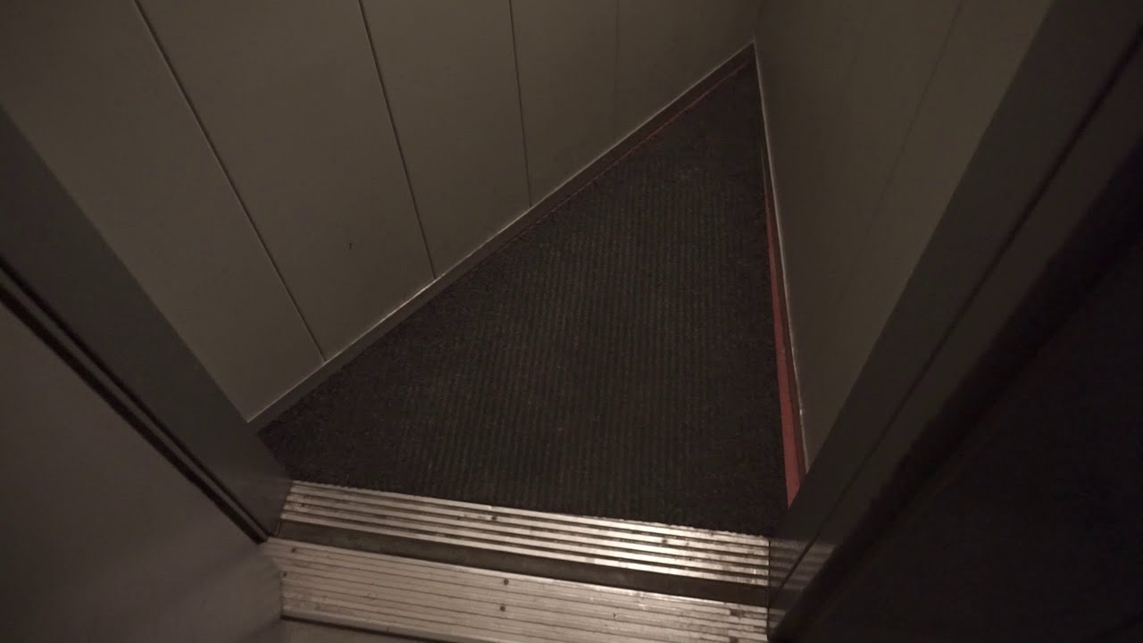 Rare! Triangular 1993 SEMAG Roped Hydraulic Elevator @ Undisclosed ...