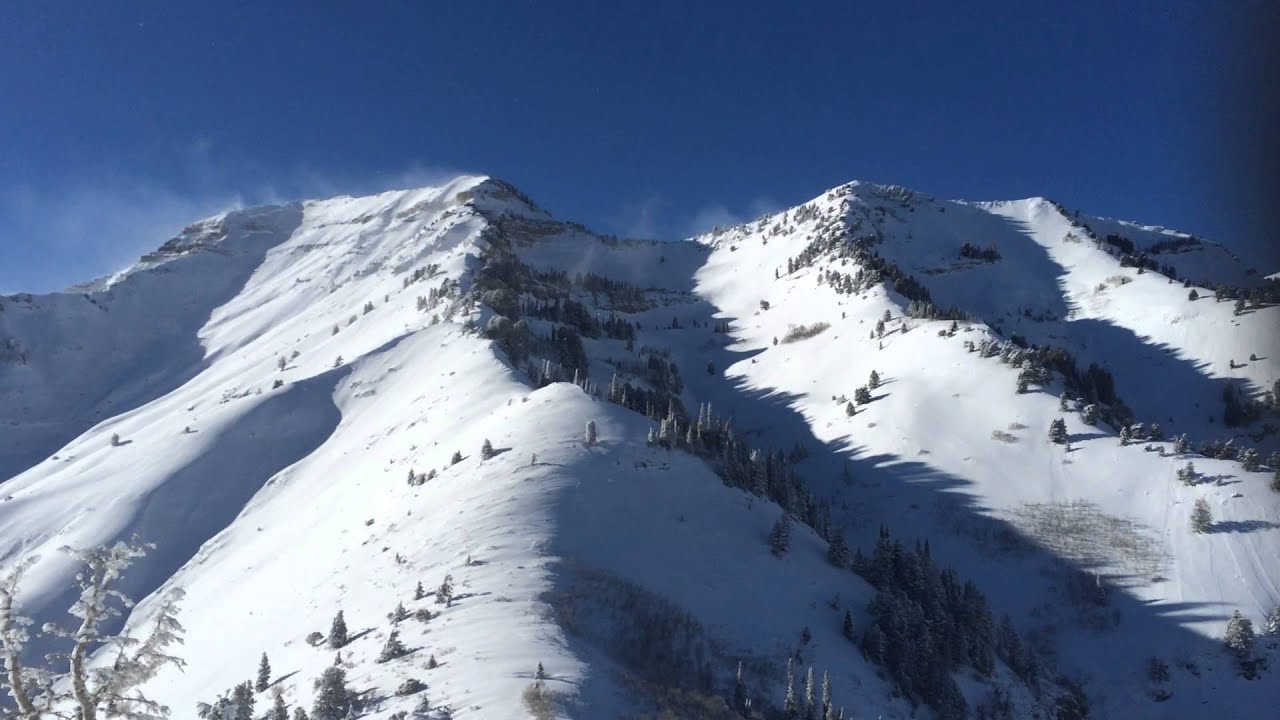 Top of Sundance ski resort in Utah with a views of Mount Timpanogos and ...