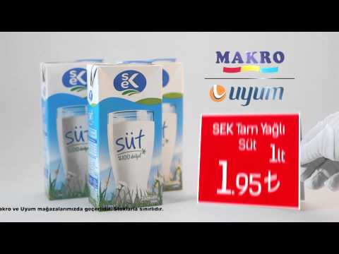 1 lt Sek Süt 1.95 TL.