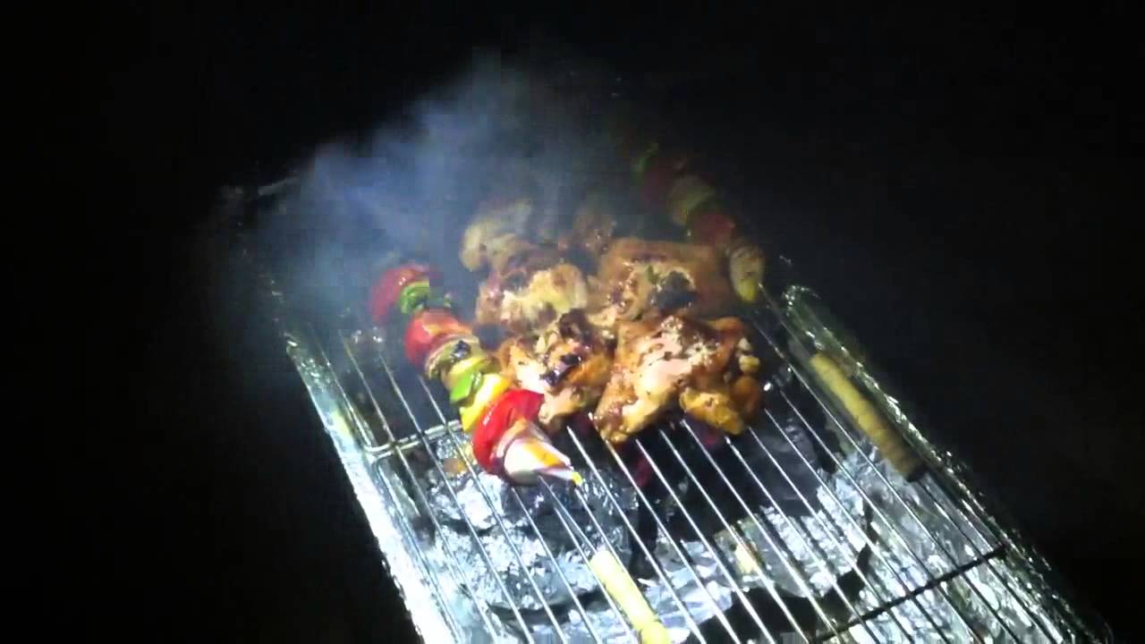 Chicken BBQ on my roof in Jeddah, Saudi Arabia - YouTube