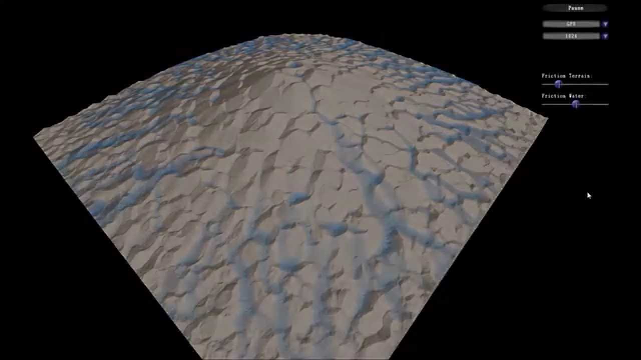 Terraphysics - large scale terrain and water simulation - YouTube