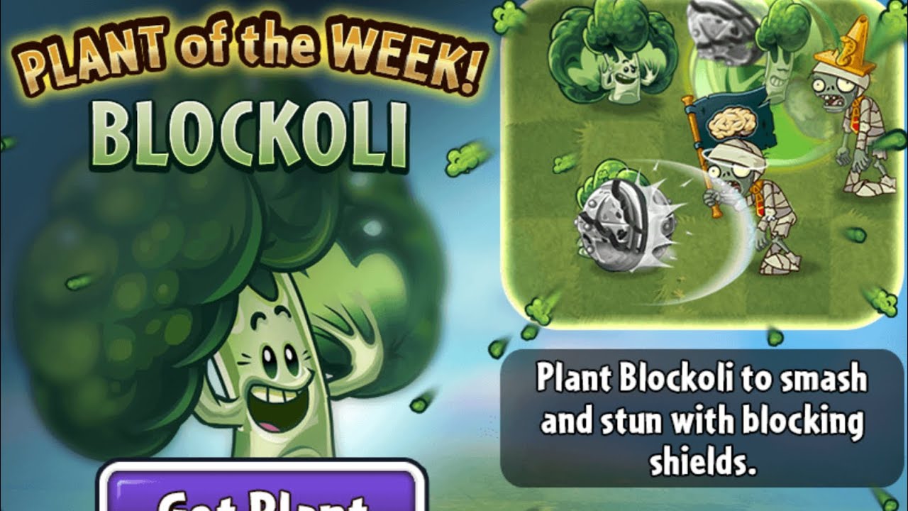 Plants vs. Zombies 2: Plant of the Week - Blockoli - YouTube