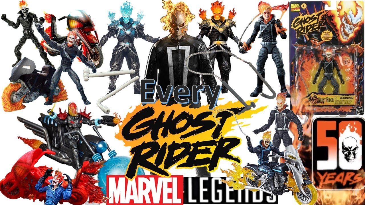 *see newer video* Every Marvel Legends Ghost Rider Toybiz and Hasbro ...