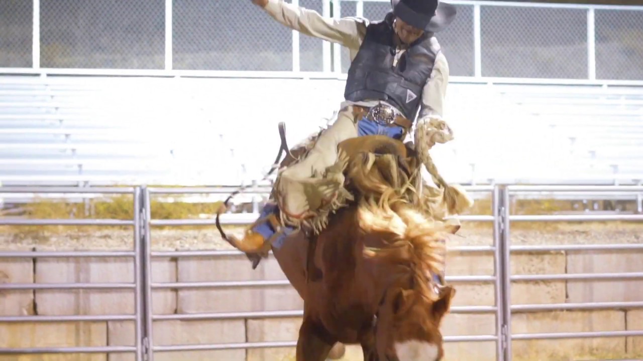 Slow Motion Bronc Rides - George Veater on Hot Carl - YouTube
