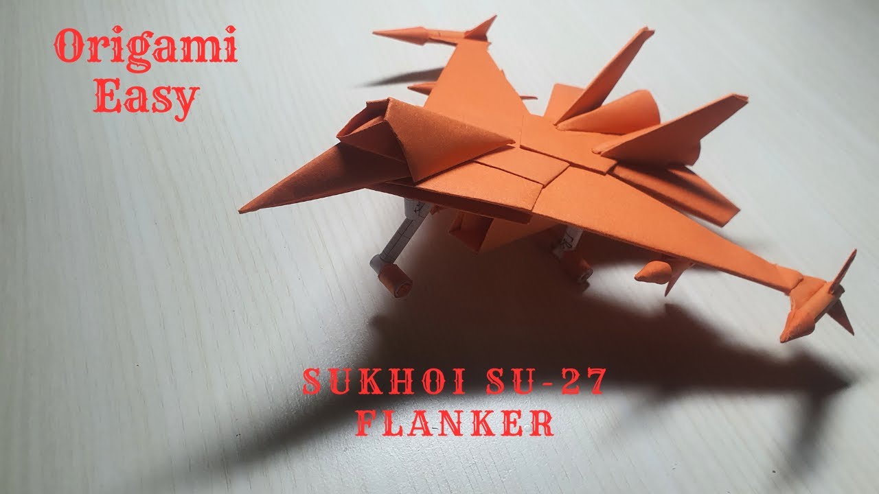 Added Su 27 Flanker weapon I Origami Sukhoi Su-27 Flanker I ...