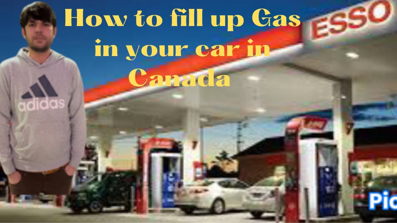 How to fill up gas in Canada gas station - YouTube