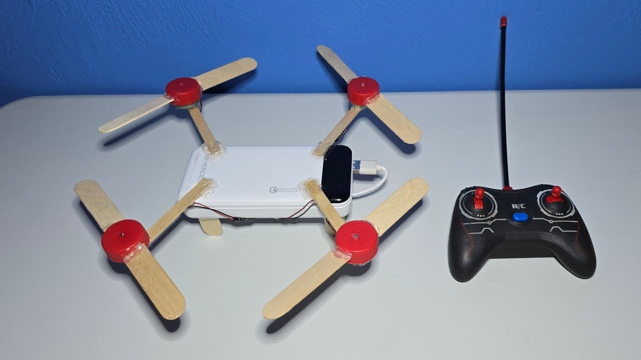Cómo Hacer Un Mini Dron Casero | Muy Fácil - YouTube