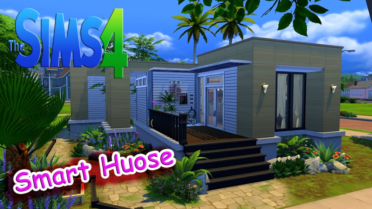 The sims 4 : Smart House (Speed Build) - YouTube