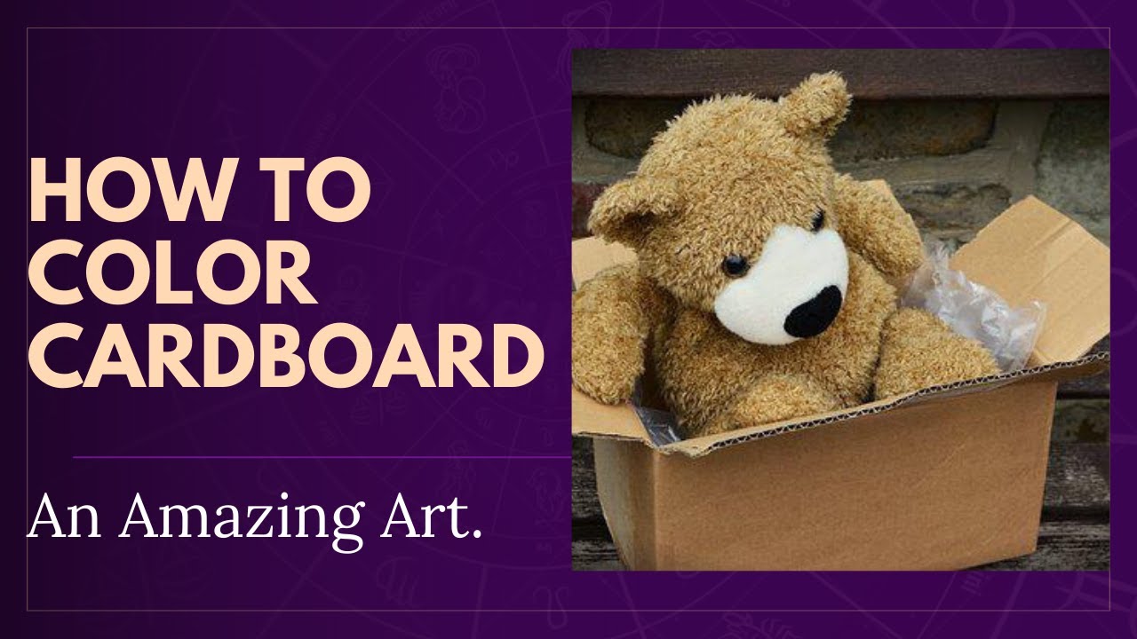 How to Paint Cardboard | Incredible Cardboard Art - YouTube