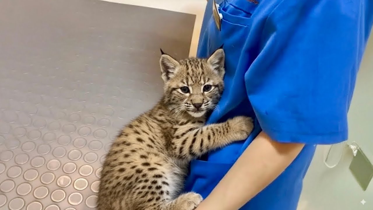 Rescued Bobcat Won’t Stop Hugging Vet — TRY NOT TO LAUGH at their bond ...
