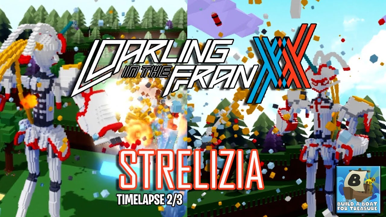 STRELIZIA MECHA [ BUILD A BOAT TIME LAPSE 2/3 ] - YouTube