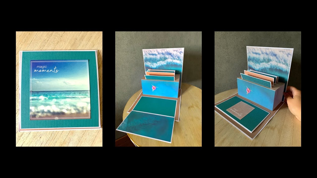 TUTO SCRAP Page Pop Up #3 Album Standing Card - YouTube