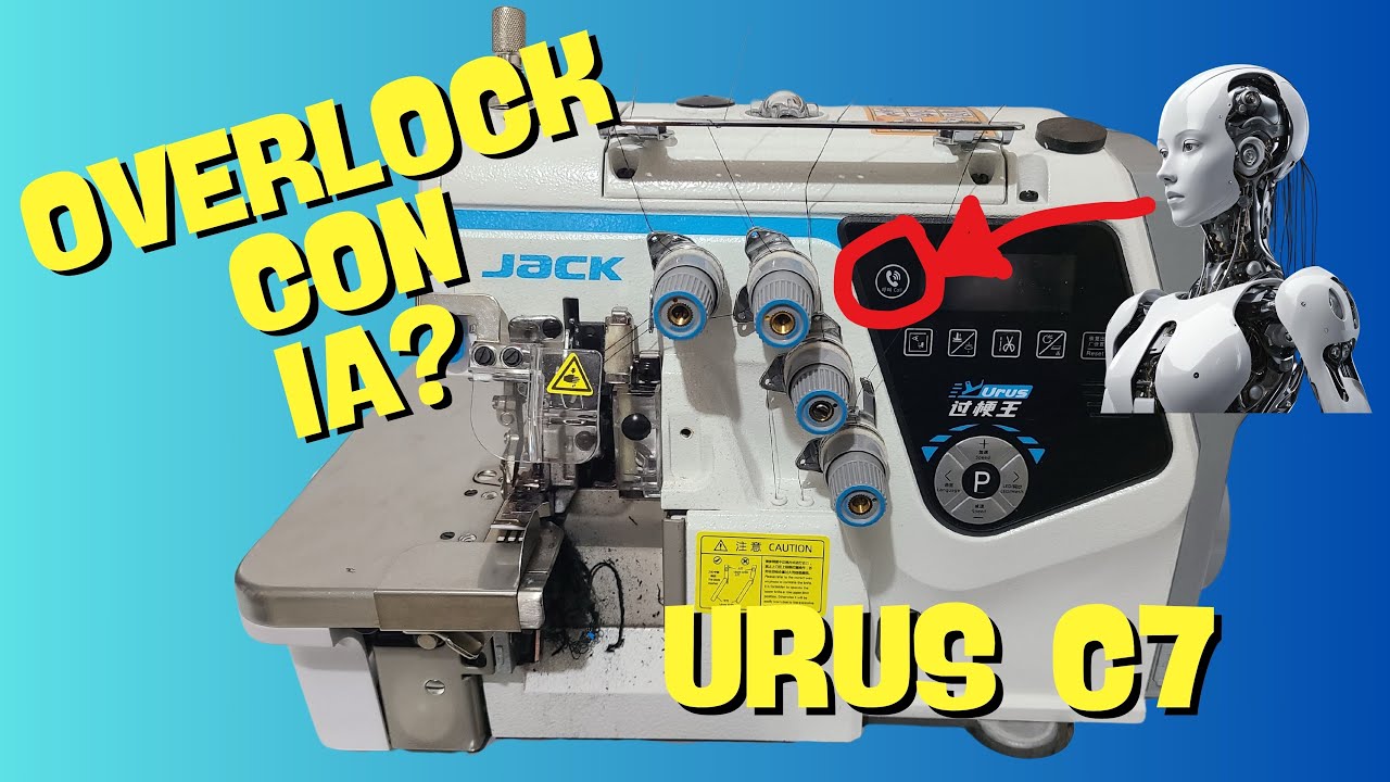 UNBOXING| Overlock JACK URUS C7 con INTELIGENCIA ARTIFICIAL ¿será tan ...