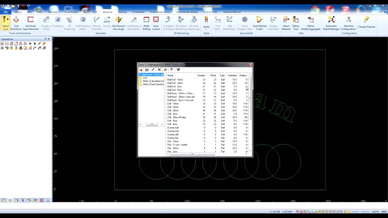 Alphacam - 3D Engraving - YouTube