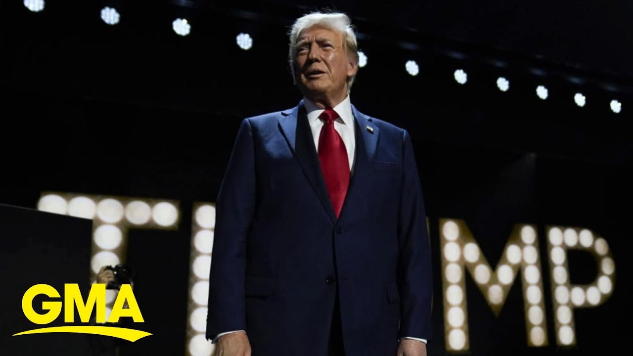 Trump takes the stage at RNC - YouTube