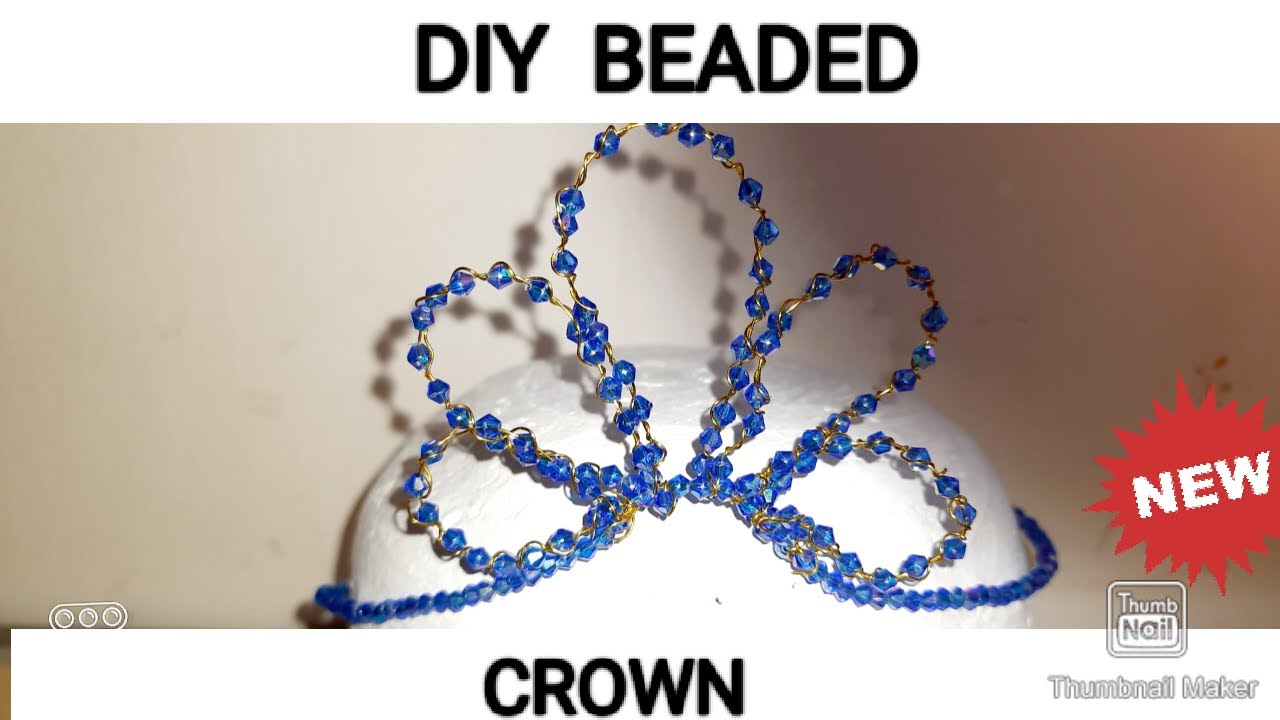 DIY Beaded Crown. - YouTube