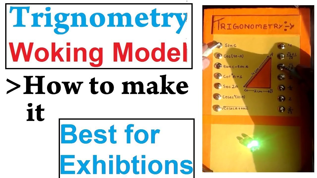 How to make maths working model on trignometry 1.0 | MATERIAL REQ ...