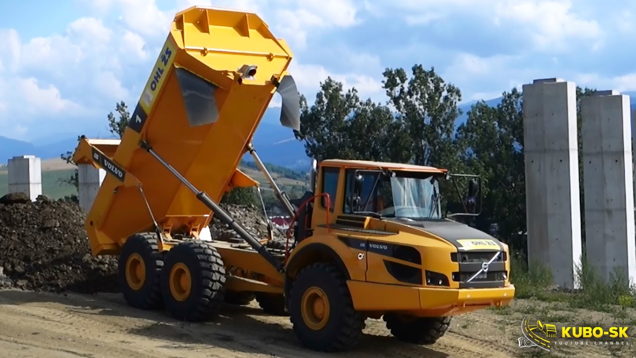 Volvo A30G - dumper test drive - YouTube